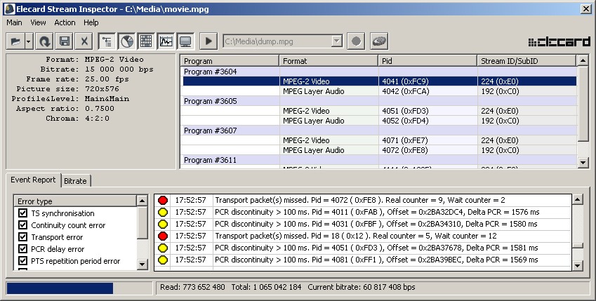 Stream Inspector | Elecard: Video Compression Guru